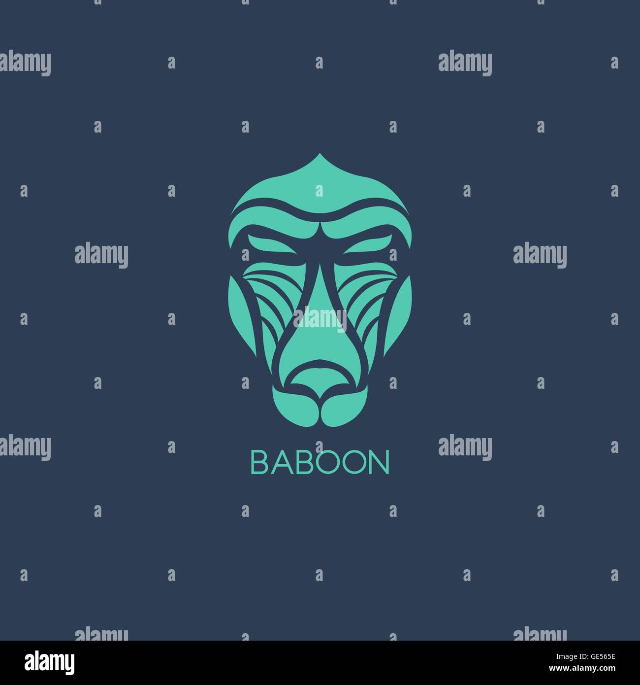 Baboon logo vector Stock Vector Image & Art - Alamy