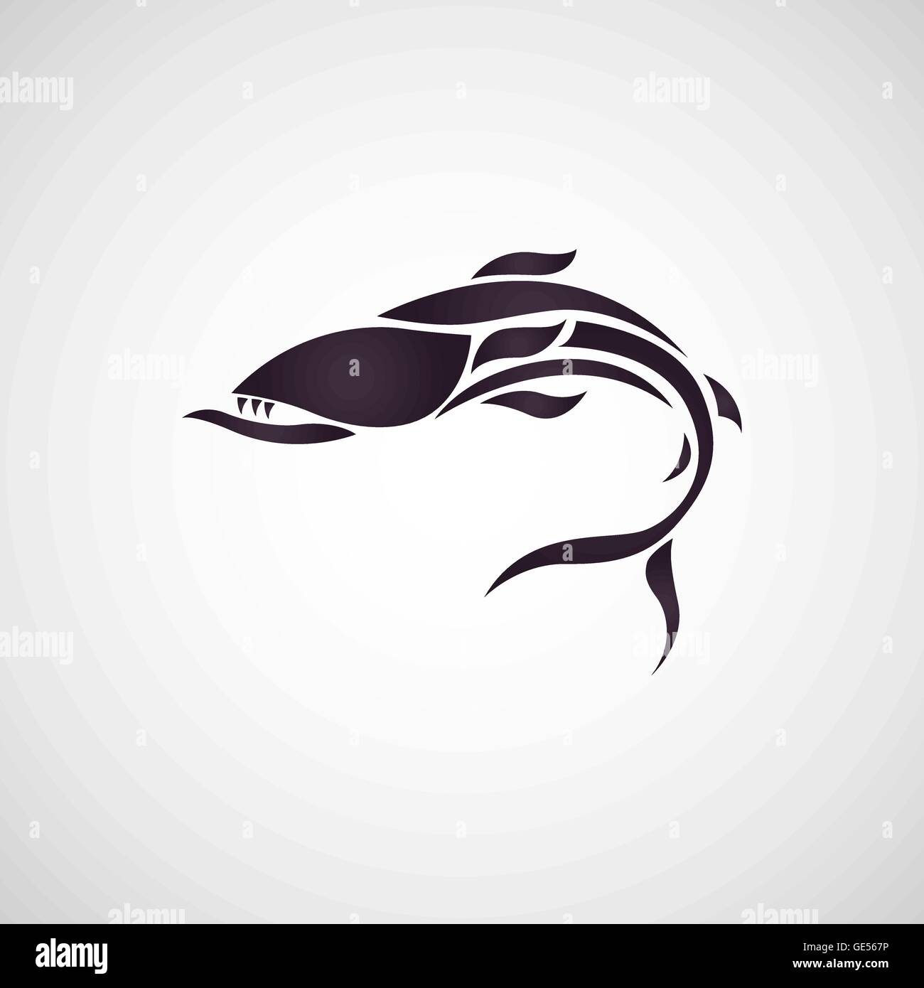 baracuda fish logo vector Stock Vector Image & Art - Alamy