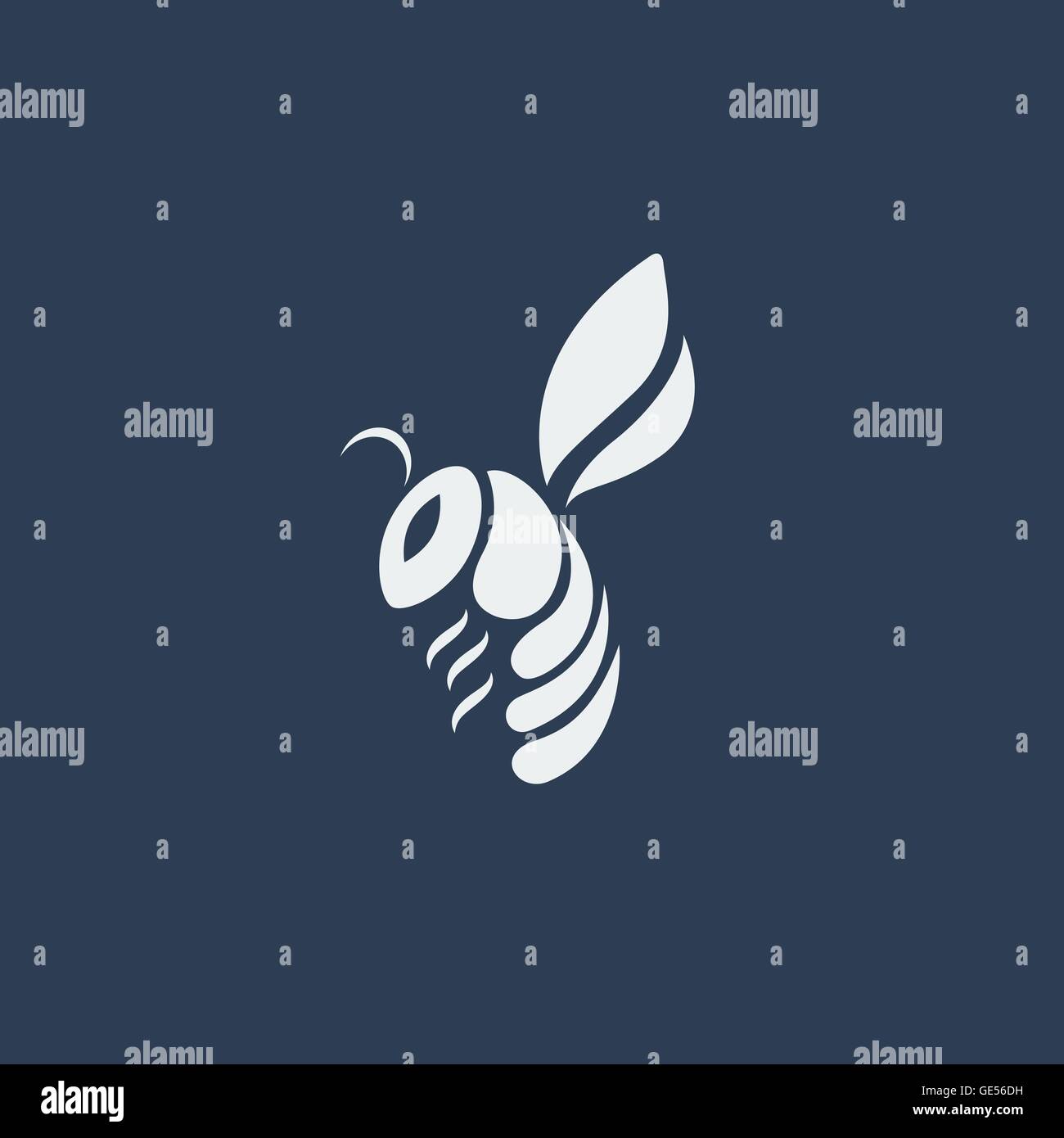 Bee logo vector Stock Vector Image & Art - Alamy
