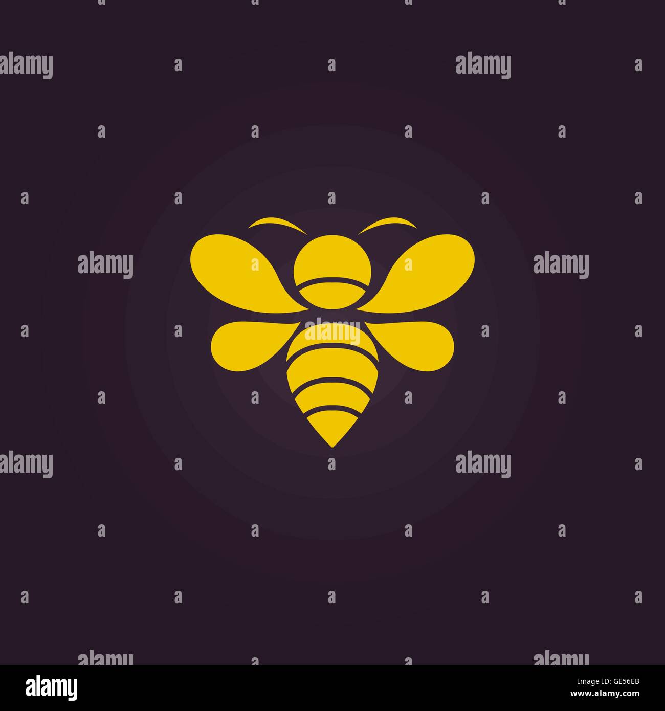 Bee logo vector Stock Vector Image & Art - Alamy