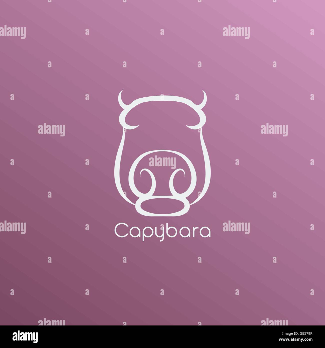 capybara logo vector Stock Vector Image & Art - Alamy