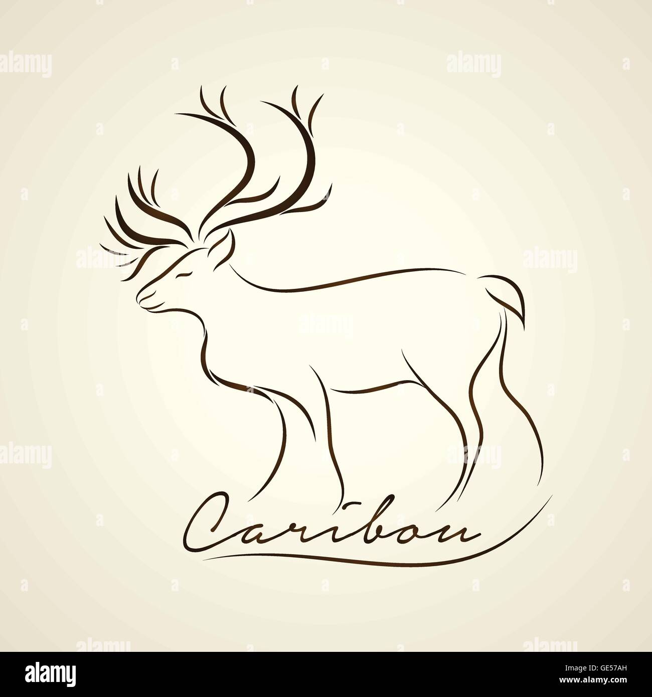 Caribou logo vector Stock Vector Image & Art - Alamy