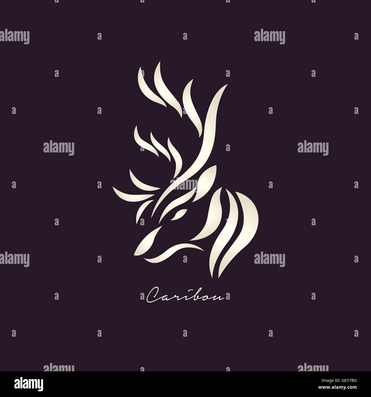 Caribou logo vector Stock Vector Image & Art - Alamy
