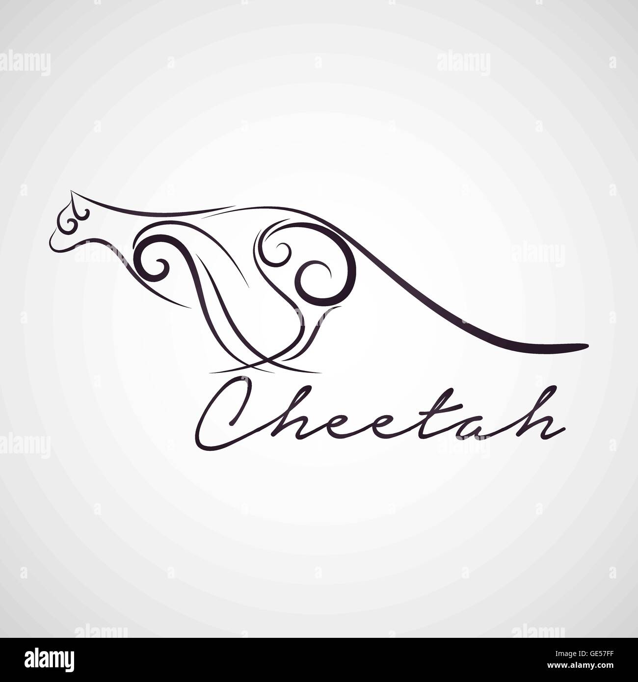 Cheetah logo vector Stock Vector Image & Art - Alamy