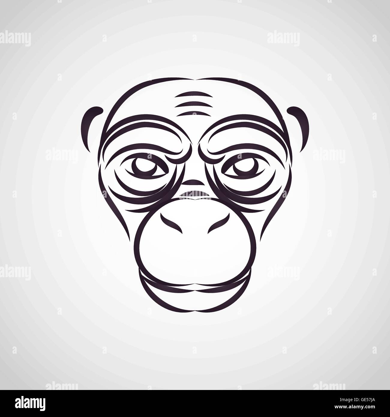 Chimpanzee Logo Vector Stock Photos & Chimpanzee Logo Vector Stock ...