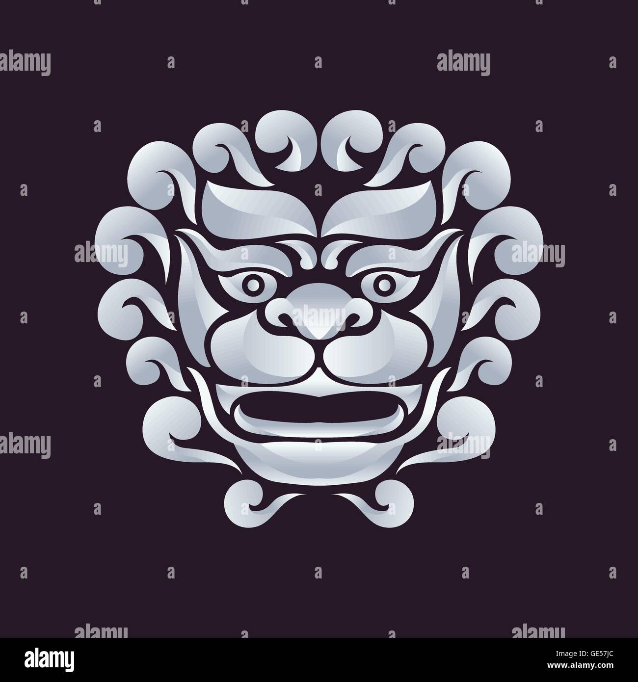 Chinese lion logo Stock Vector Image & Art - Alamy