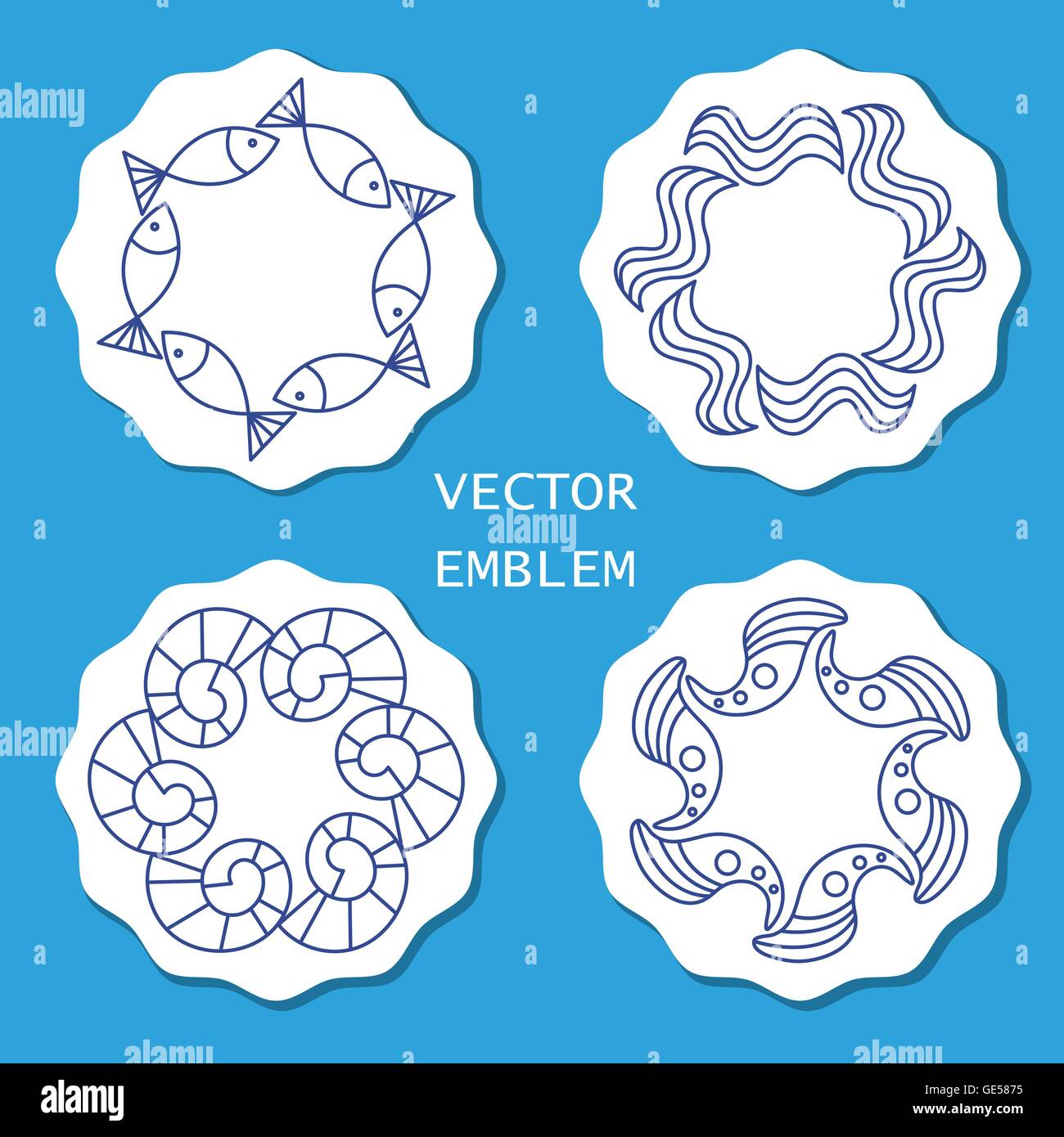 vector logos sea Stock Vector Image & Art - Alamy