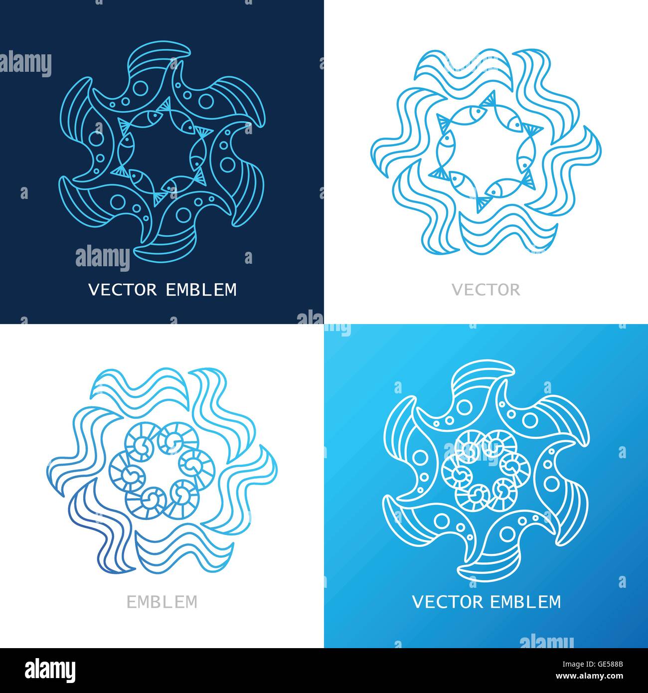 vector logos sea Stock Vector Image & Art - Alamy