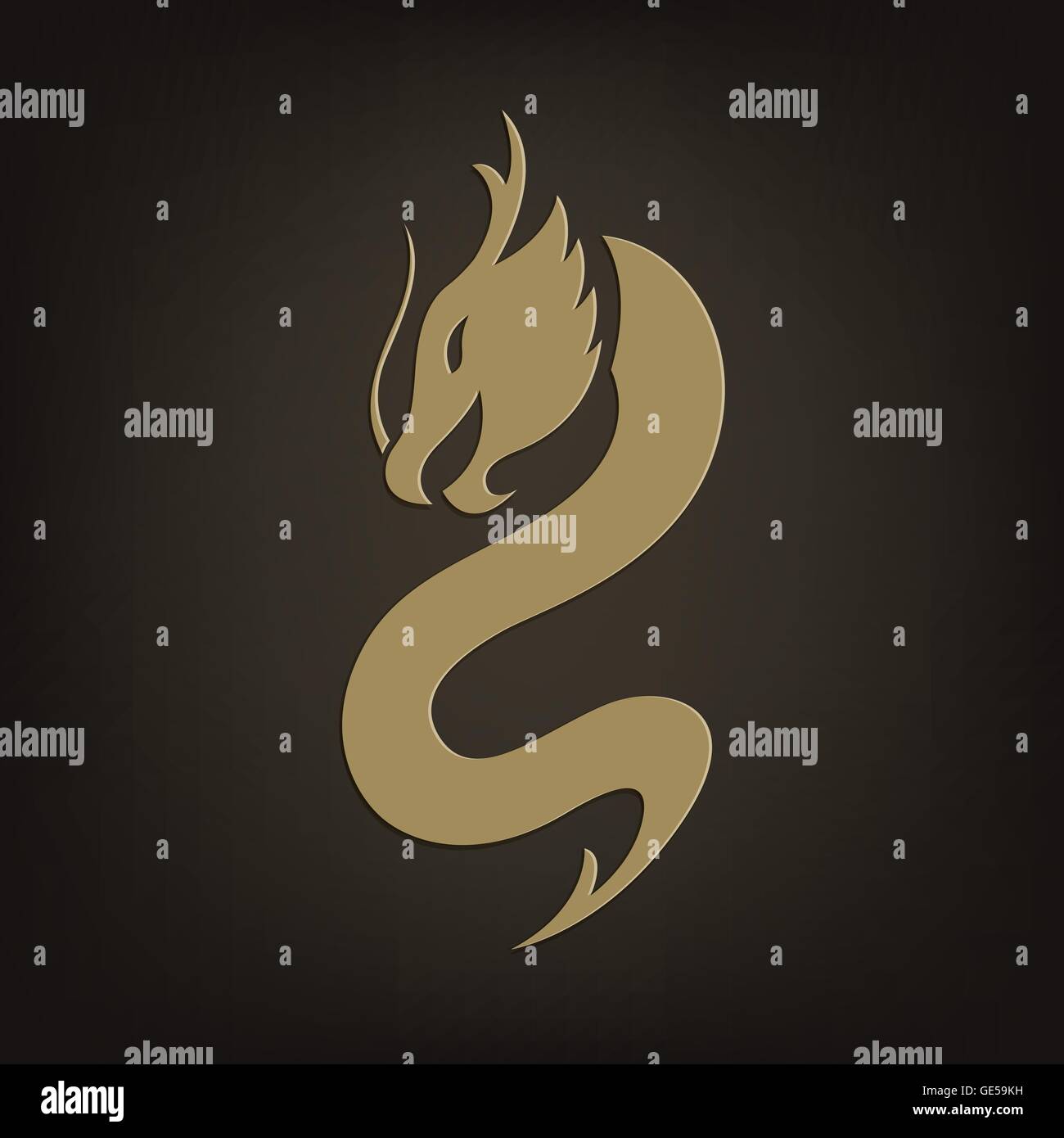 Dragon logo vector design template, dragon icon Stock Vector Image ...