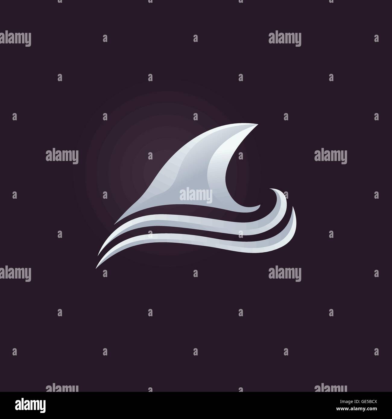 Blue shark logo design hi-res stock photography and images - Alamy