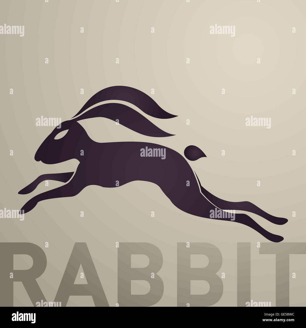Rabbit logo vector Stock Vector Image & Art - Alamy
