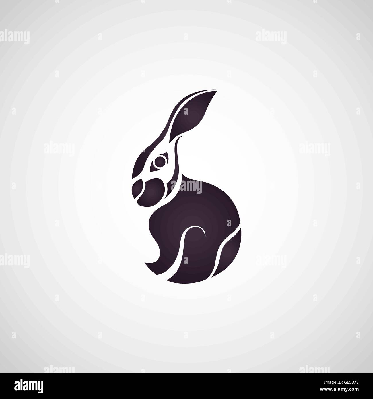 Rabbit logo vector Stock Vector Image & Art - Alamy