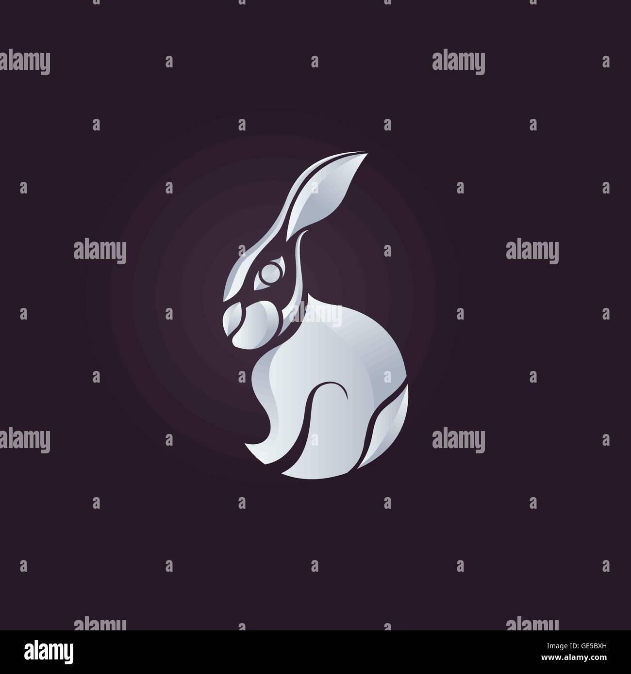 Rabbit logo vector Stock Vector Image & Art - Alamy