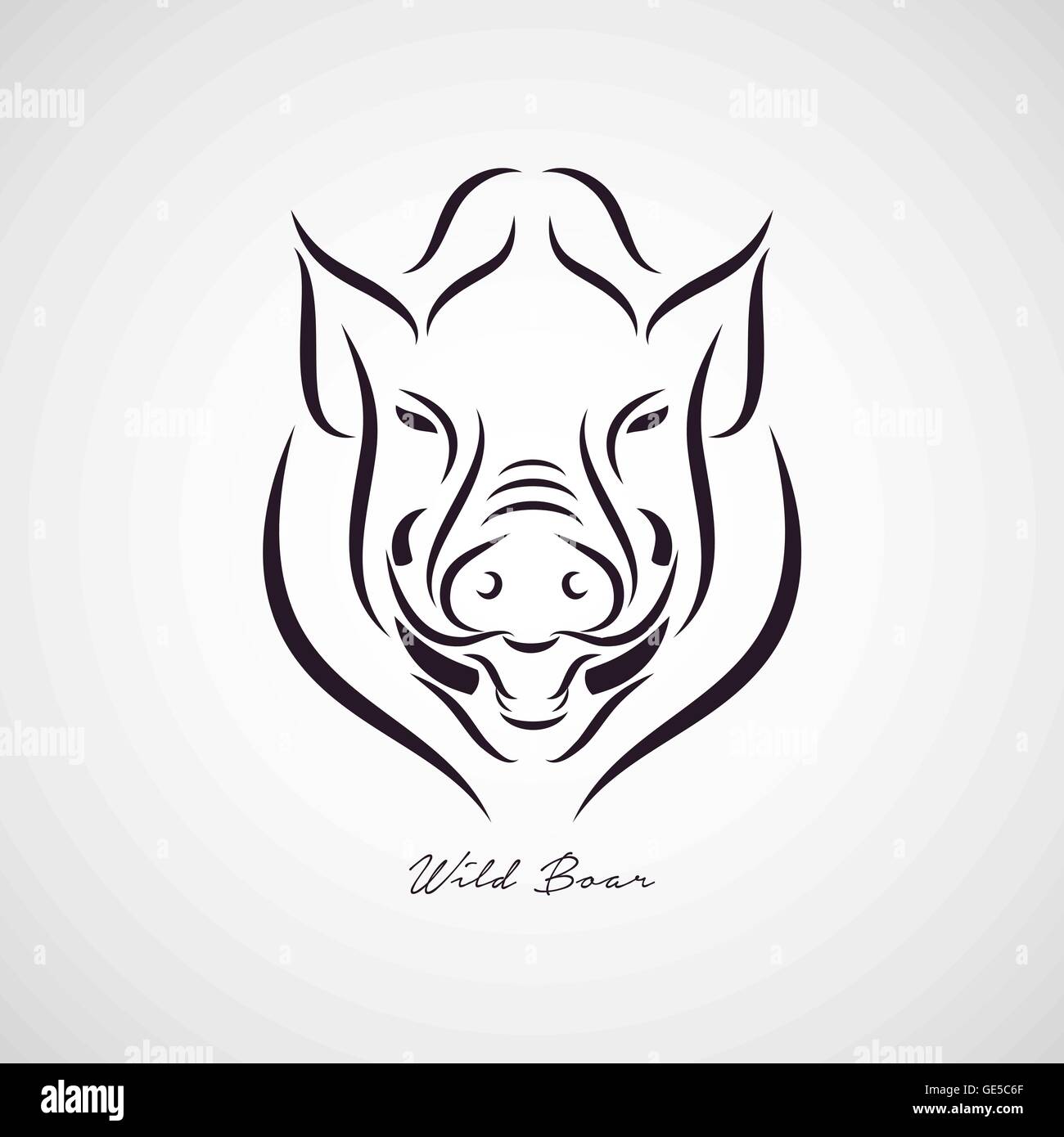 Wild boar logo vector Stock Vector Image & Art - Alamy