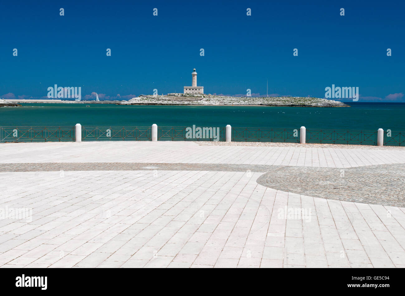 The promenade of Vieste, Italy Stock Photo - Alamy