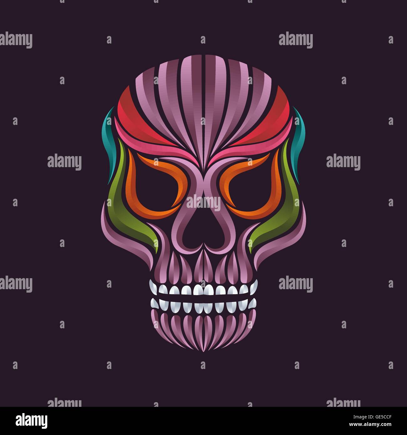 skull tattoo vector Stock Vector Image & Art - Alamy