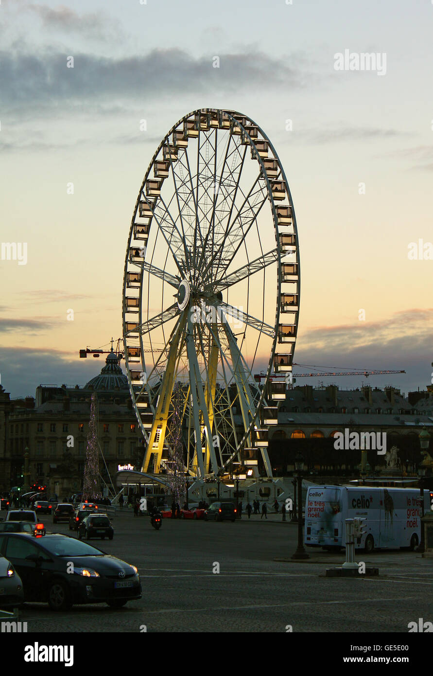 The ferris wheel in Paris, France Stock Photo - Alamy