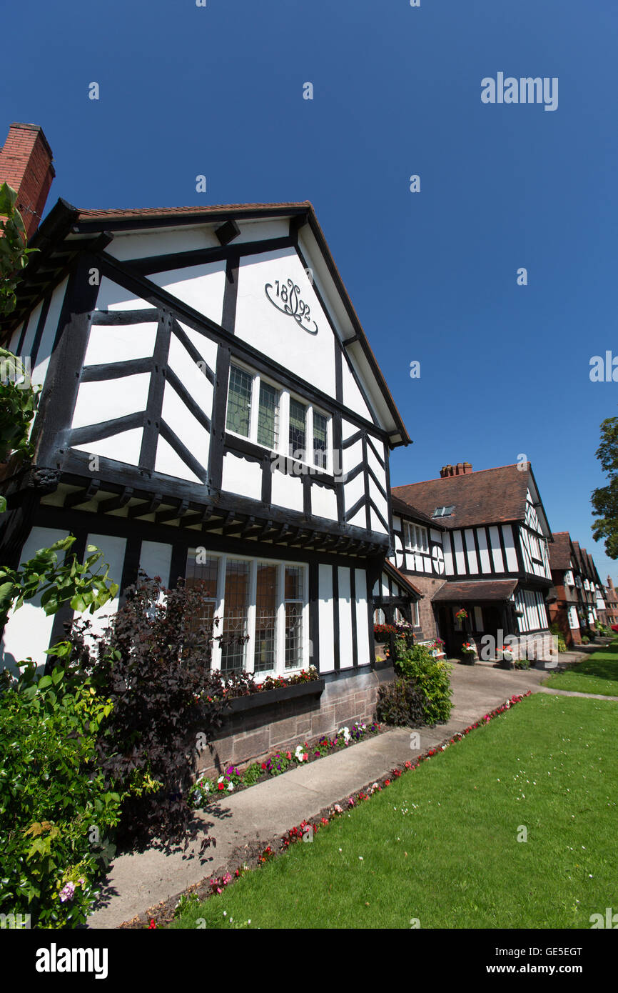 Village of Port Sunlight, England. Picturesque view of the Port ...