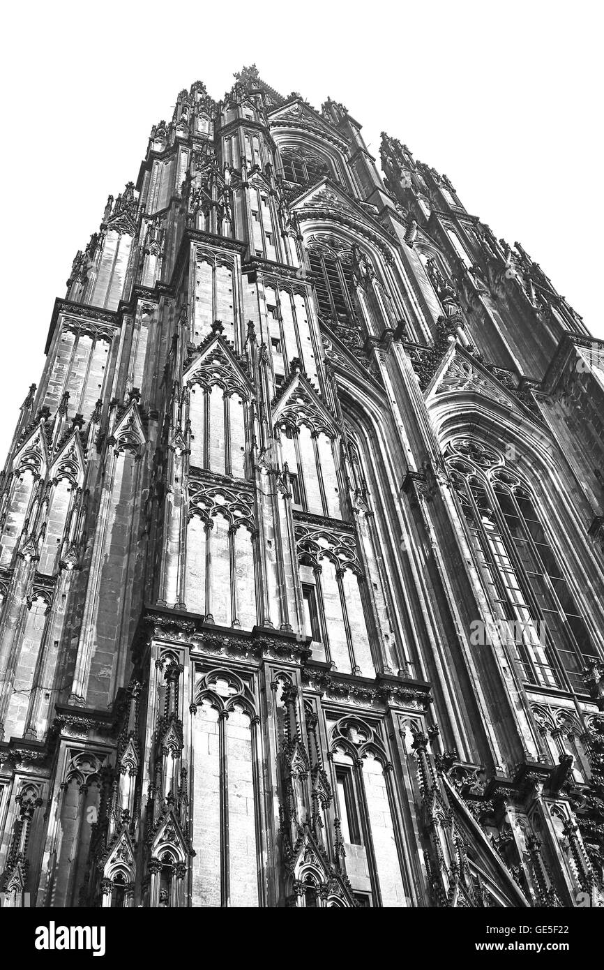 Cologne Cathedral with white light from heaven Stock Photo - Alamy