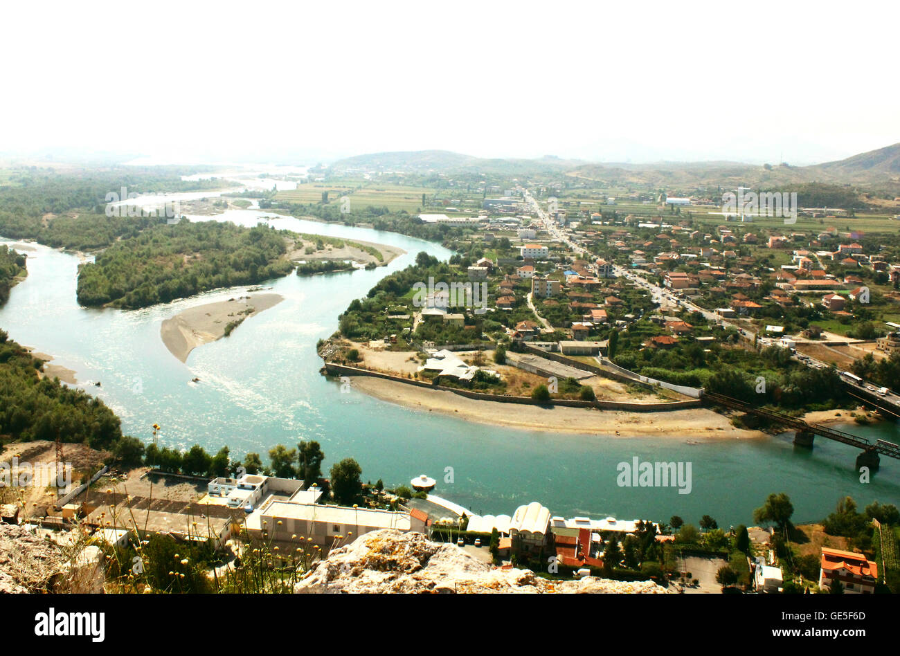 The landscape of Albania (from the mountain Stock Photo - Alamy