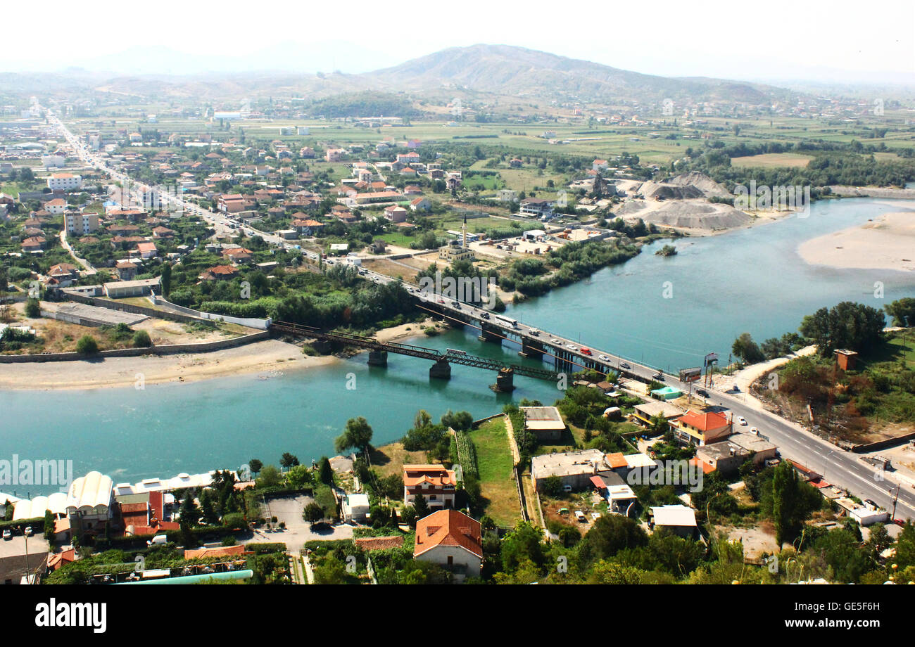 The landscape of Albania (from the mountain Stock Photo - Alamy