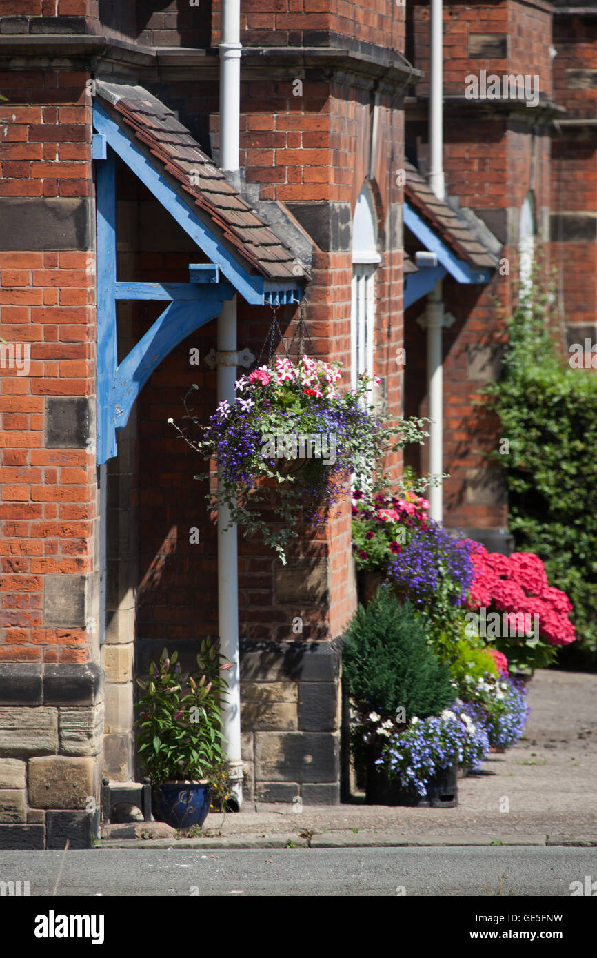 Village of Port Sunlight, England. Picturesque summer view of Port ...