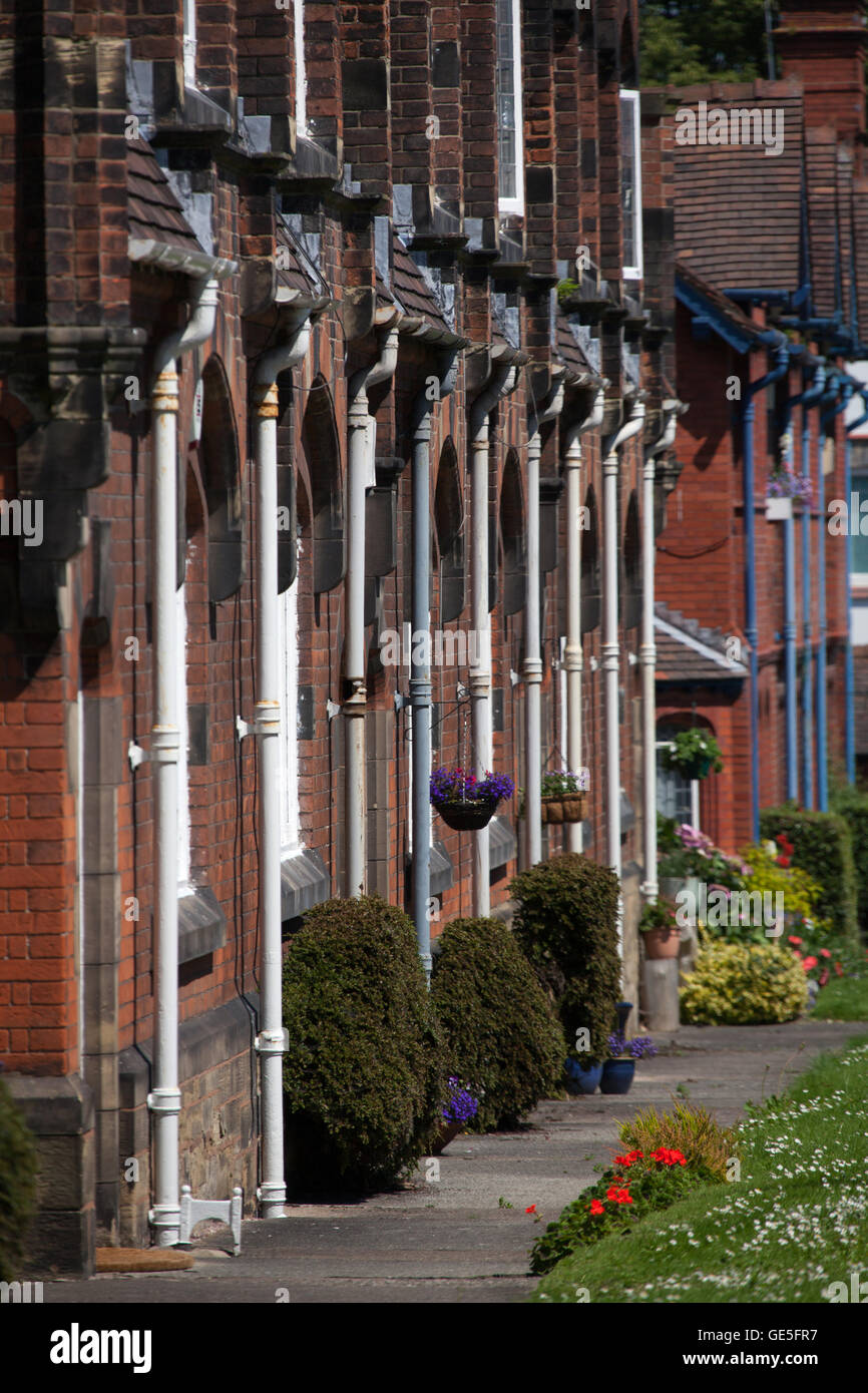 Village of Port Sunlight, England. Picturesque view of Port Sunlight ...
