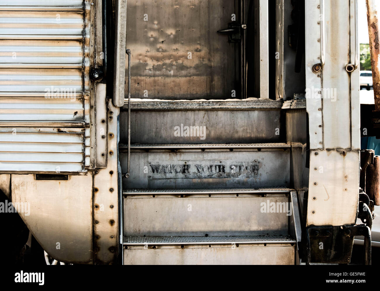 Old, worn down train Stock Photo - Alamy