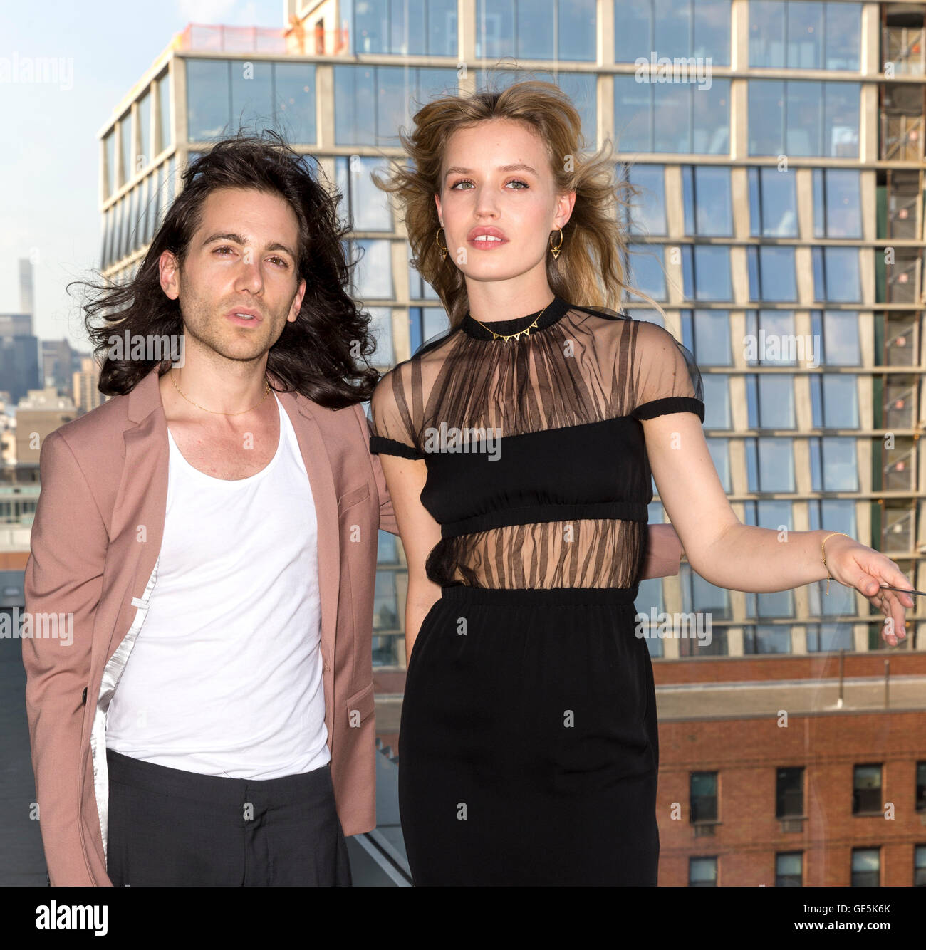 NEW YORK, NY - JULY 21, 2016: Georgia May Jagger and Gregory ...