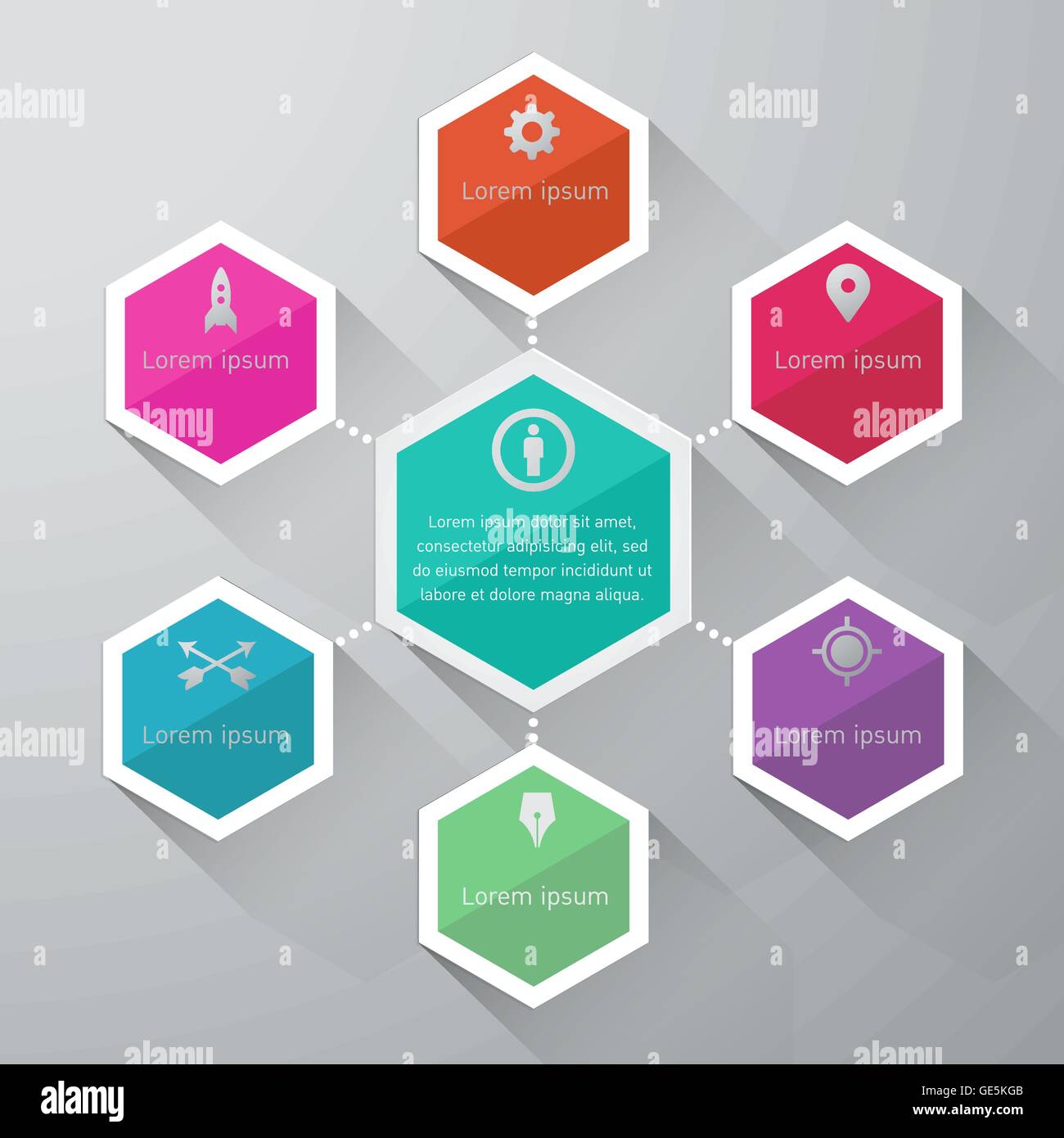 Info graphic design on the grey background Stock Vector Image & Art - Alamy