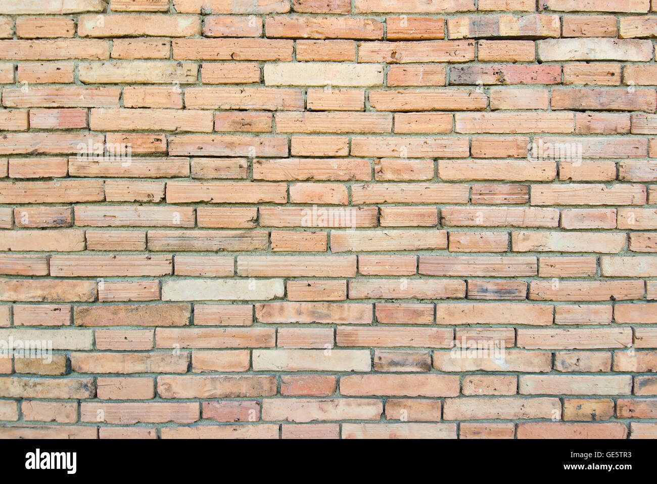 Brown brick wall in an old contemporary temple in Thailand Stock Photo ...