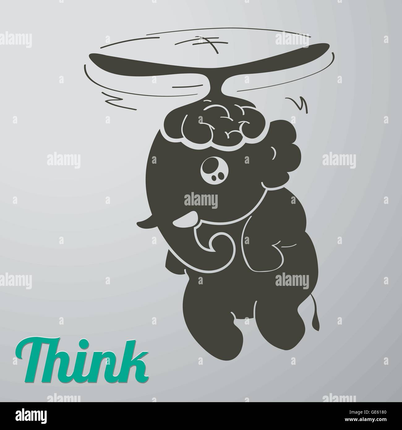 Elephant cartoon flying hi-res stock photography and images - Alamy