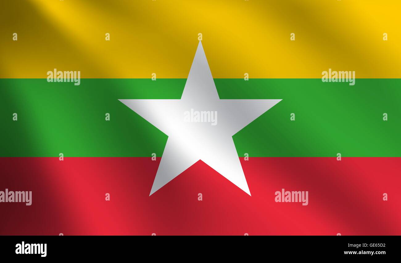 National flag myanmar on Stock Vector Images - Alamy
