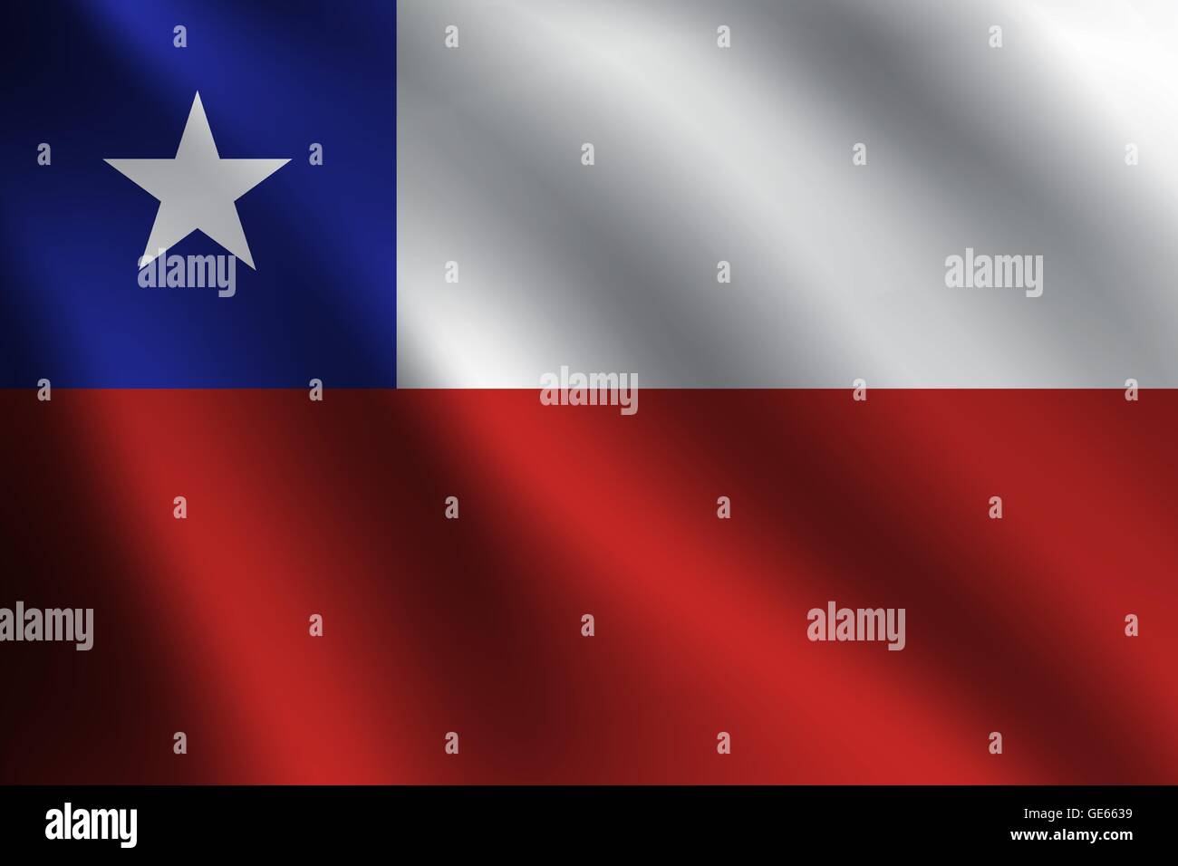 Chile flag waving Stock Vector Images - Alamy