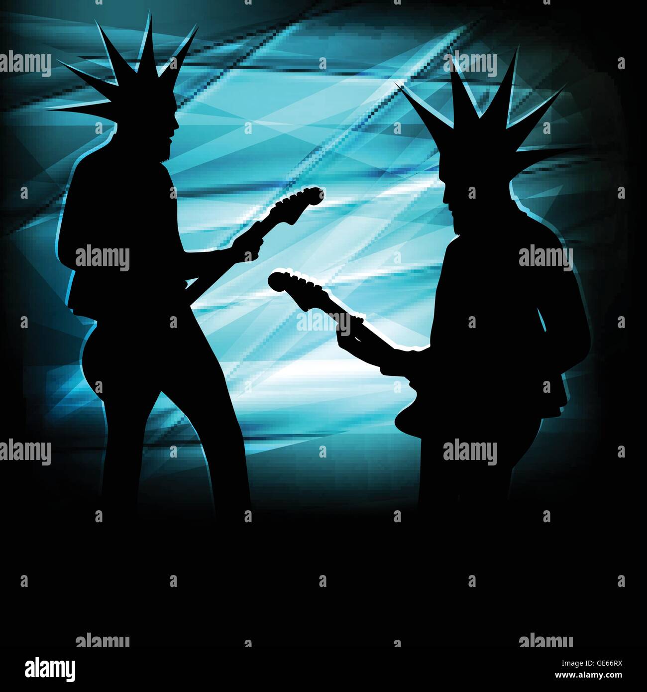 Punk spikes Stock Vector Images - Alamy