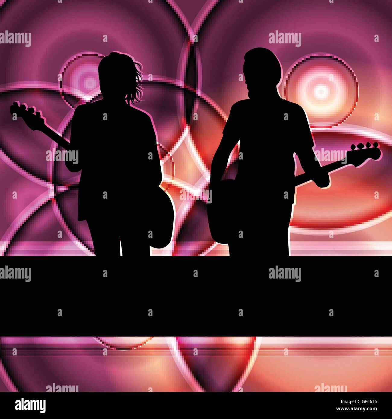 Guitar player vector background concept for poster Stock Vector Image ...