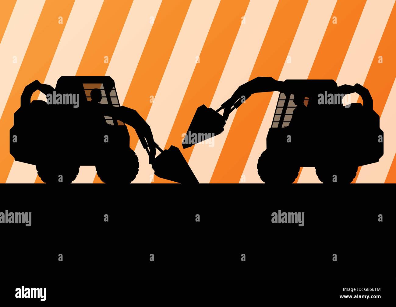 Front loader vector abstract background concept for poster Stock Vector ...