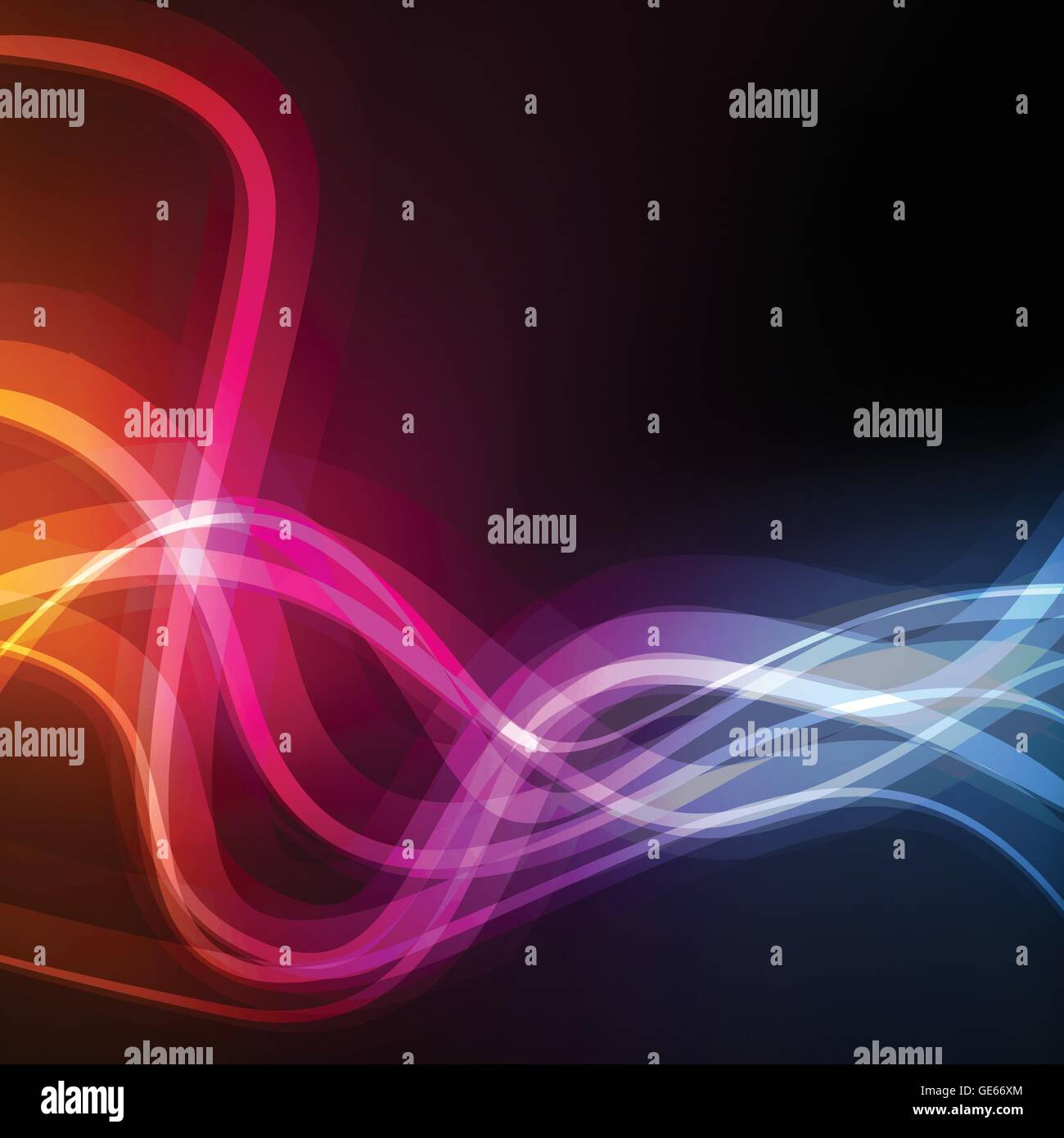 Neon abstract lines design on dark background vector Stock Vector Image ...