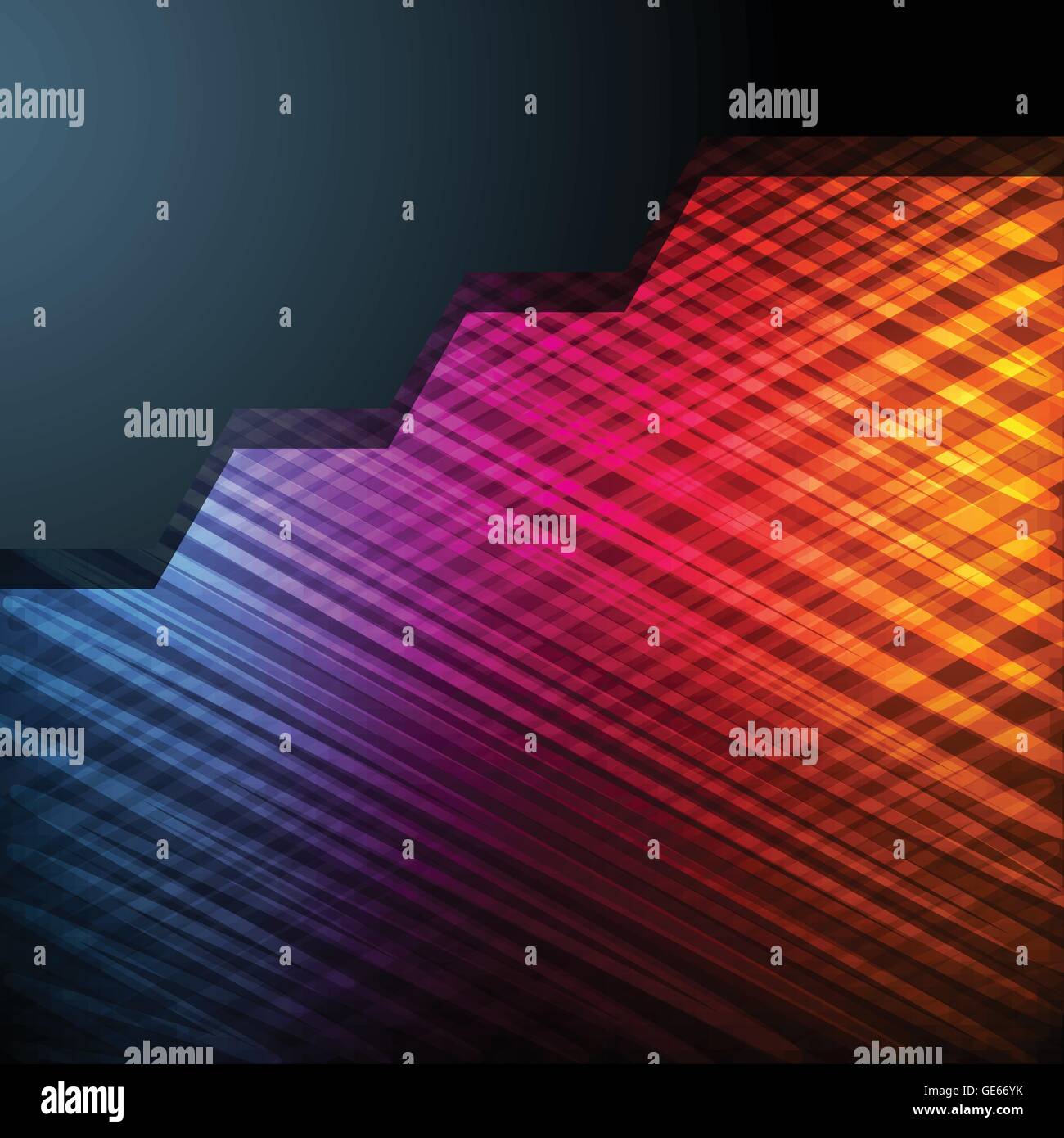 Neon abstract lines design on dark background vector Stock Vector Image ...