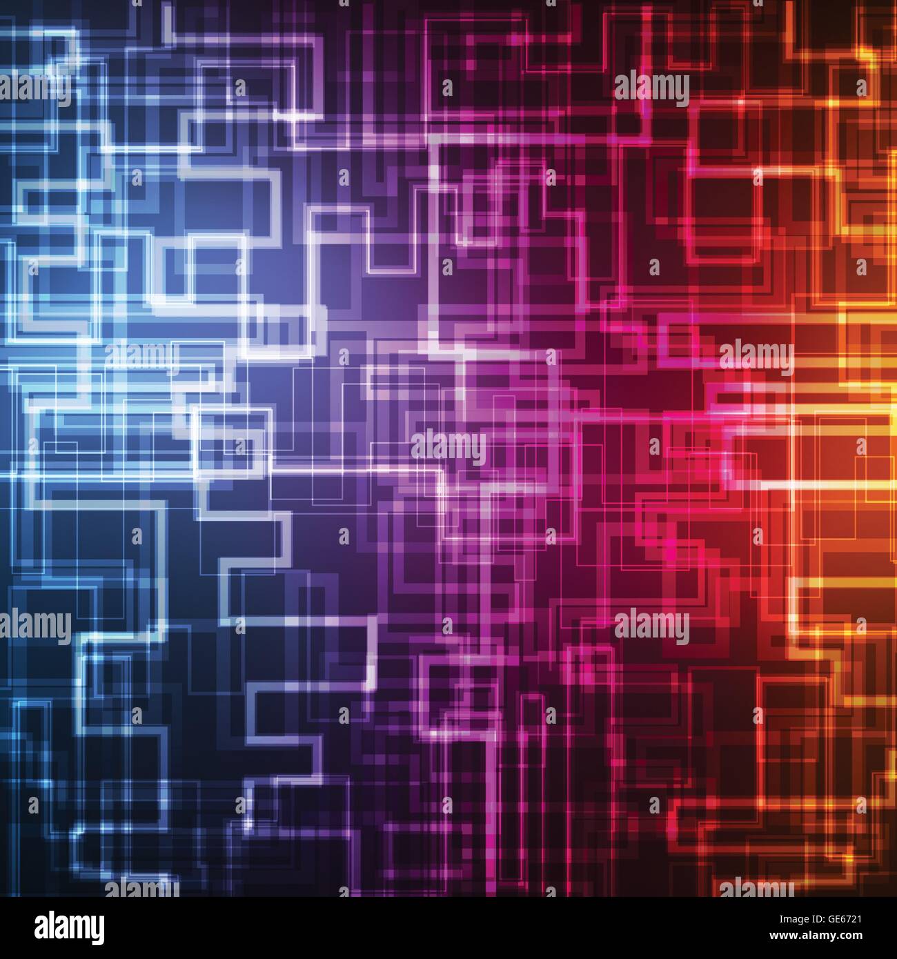 Neon abstract lines design on dark background vector Stock Vector Image ...