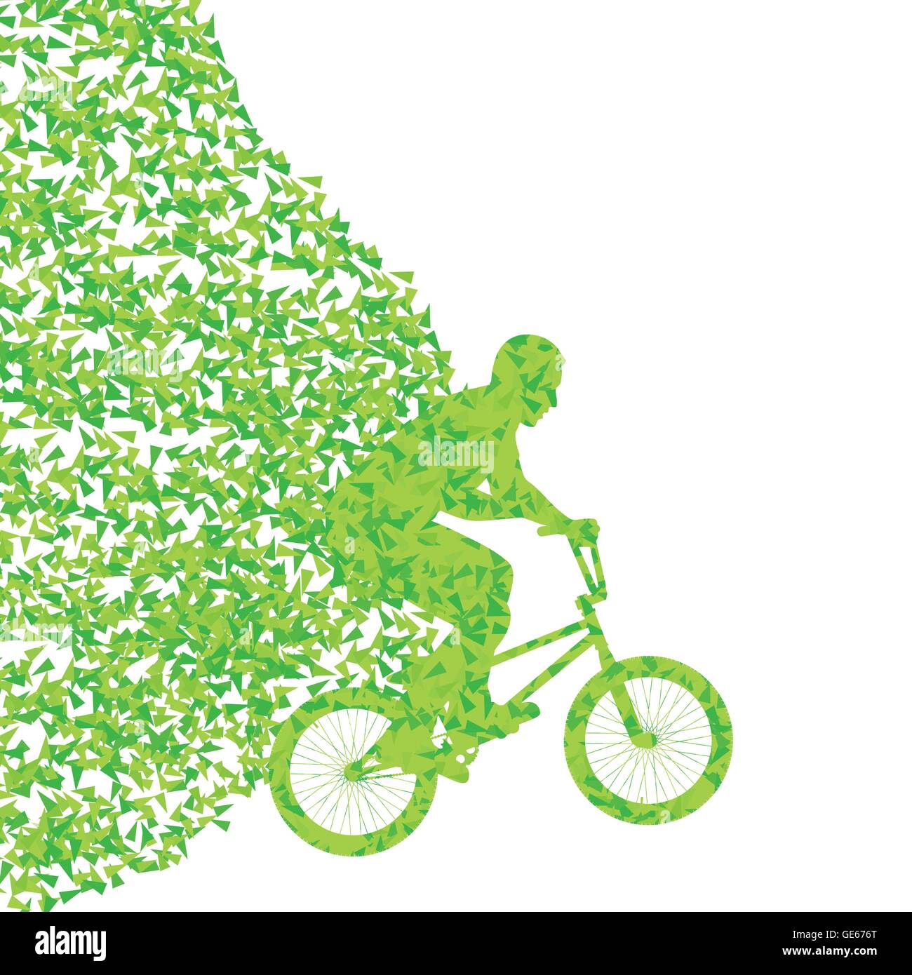 Extreme bicycle riders sport vector background illustration concept for ...