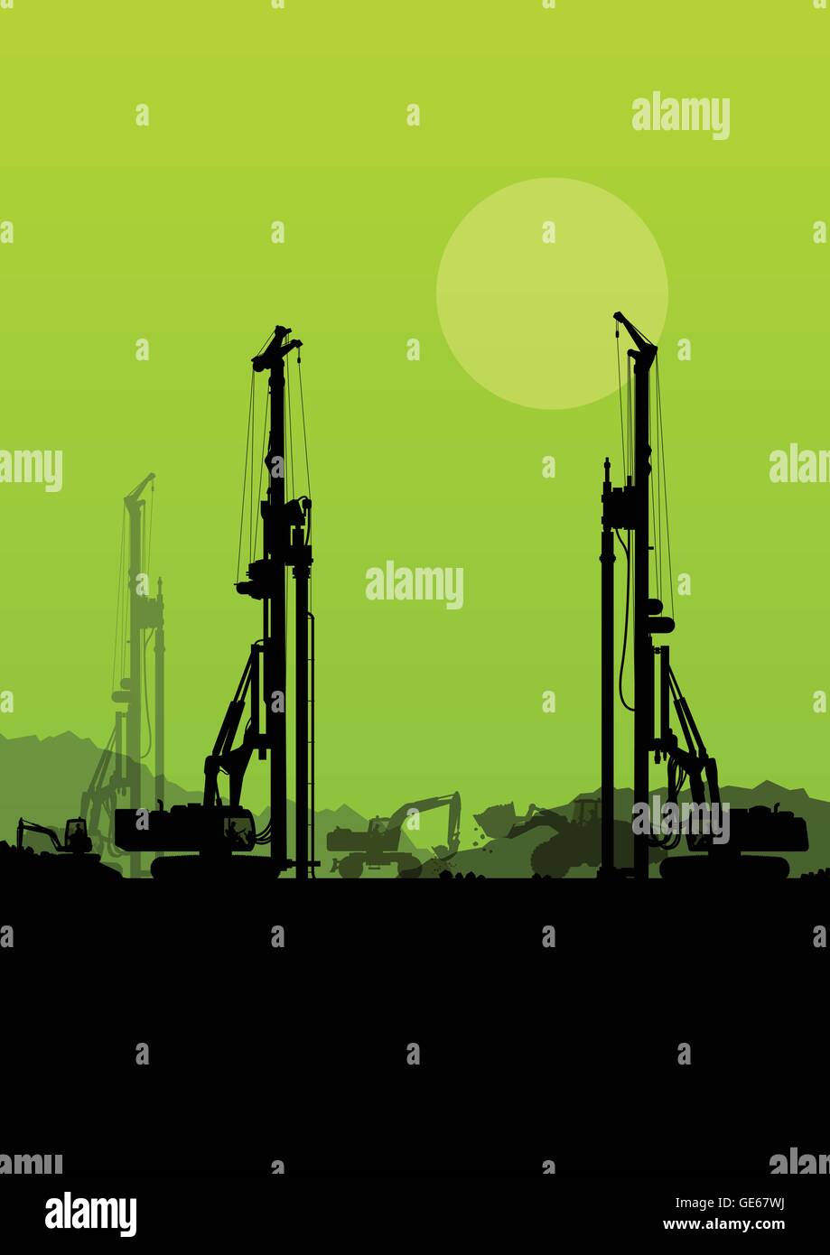 Excavator loaders, hydraulic pile drilling machines, tractors and ...