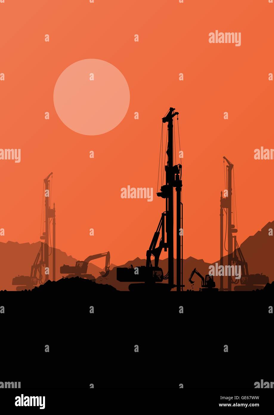 Excavator loaders, hydraulic pile drilling machines, tractors and ...