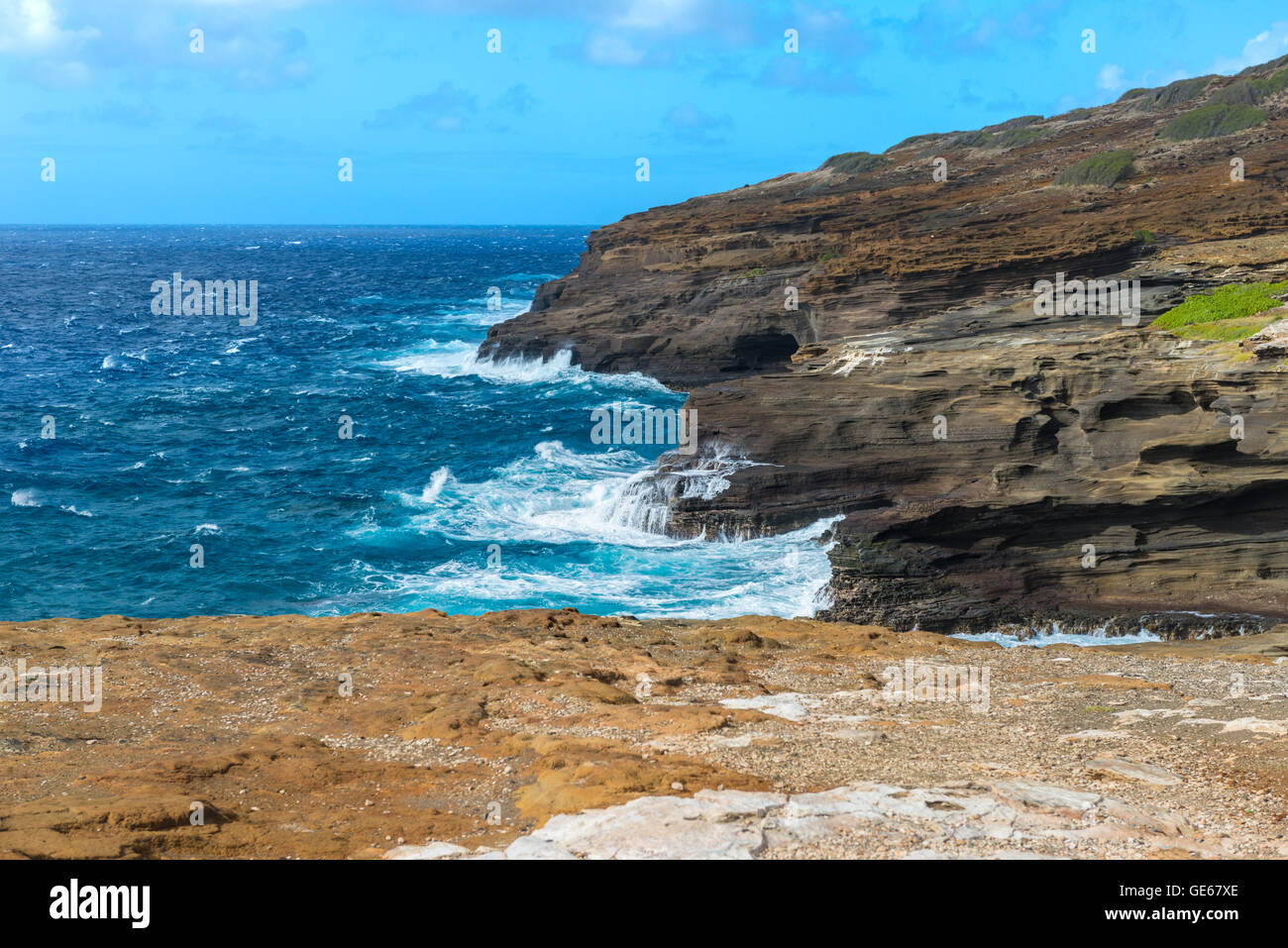 Beautiful Coastline on island, Hawaii Stock Photo - Alamy