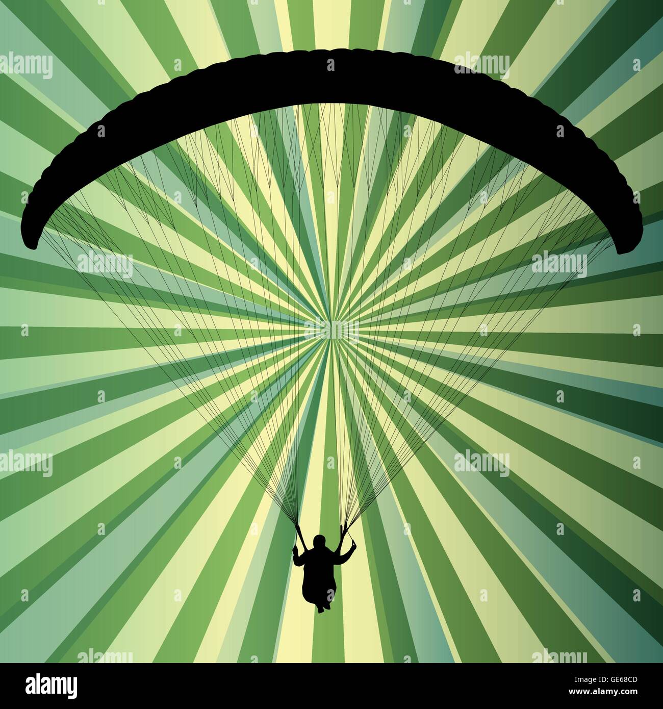Paragliding sport fun Stock Vector Images - Alamy