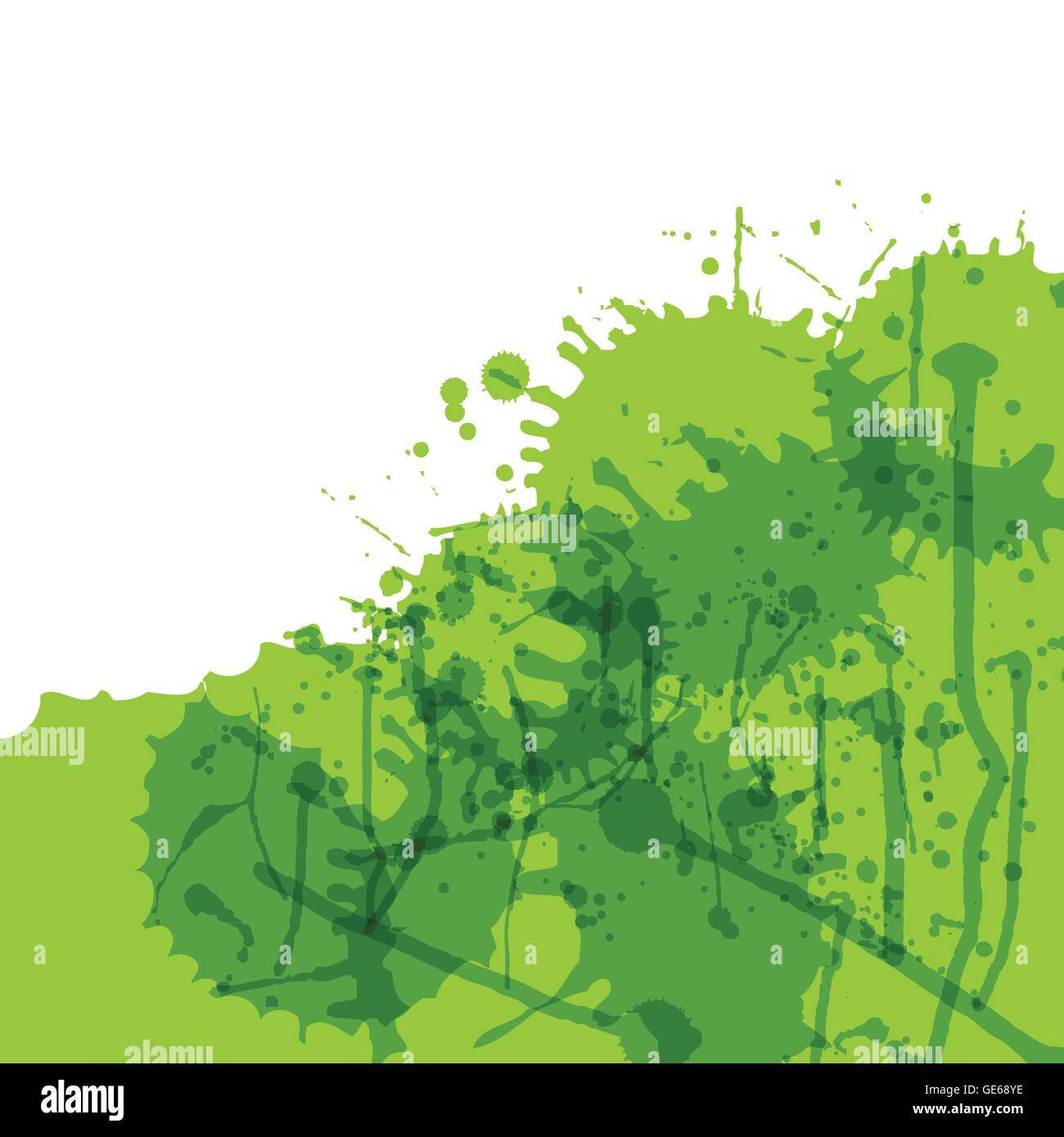 Green ink splashes vector background ecology concept Stock Vector Image ...