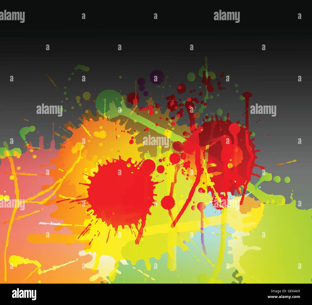Background image with colorful splashes on white backdrop Stock Vector ...