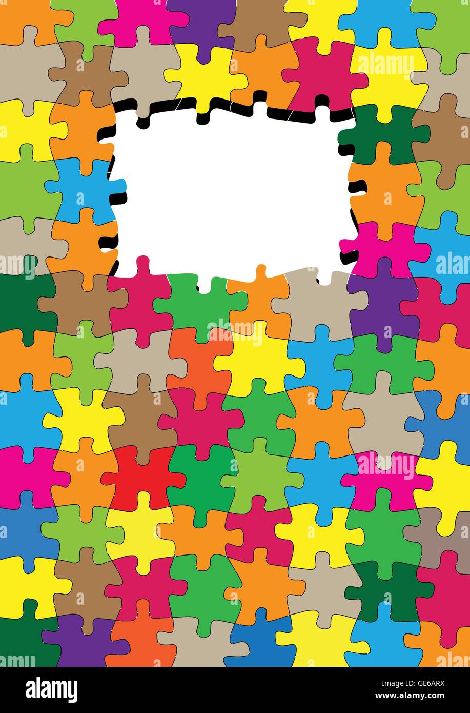 Jigsaw puzzle vector background for poster Stock Vector Image & Art - Alamy