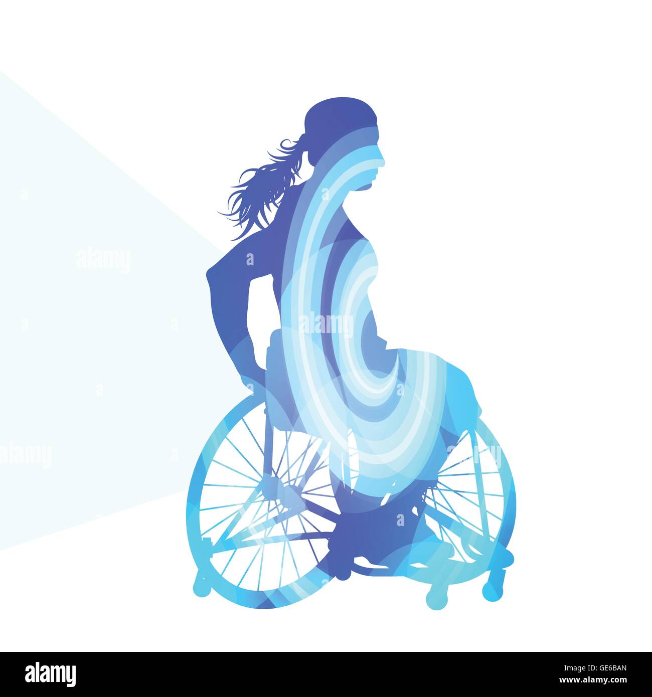 Active disabled person wheelchair vector background concept Stock ...