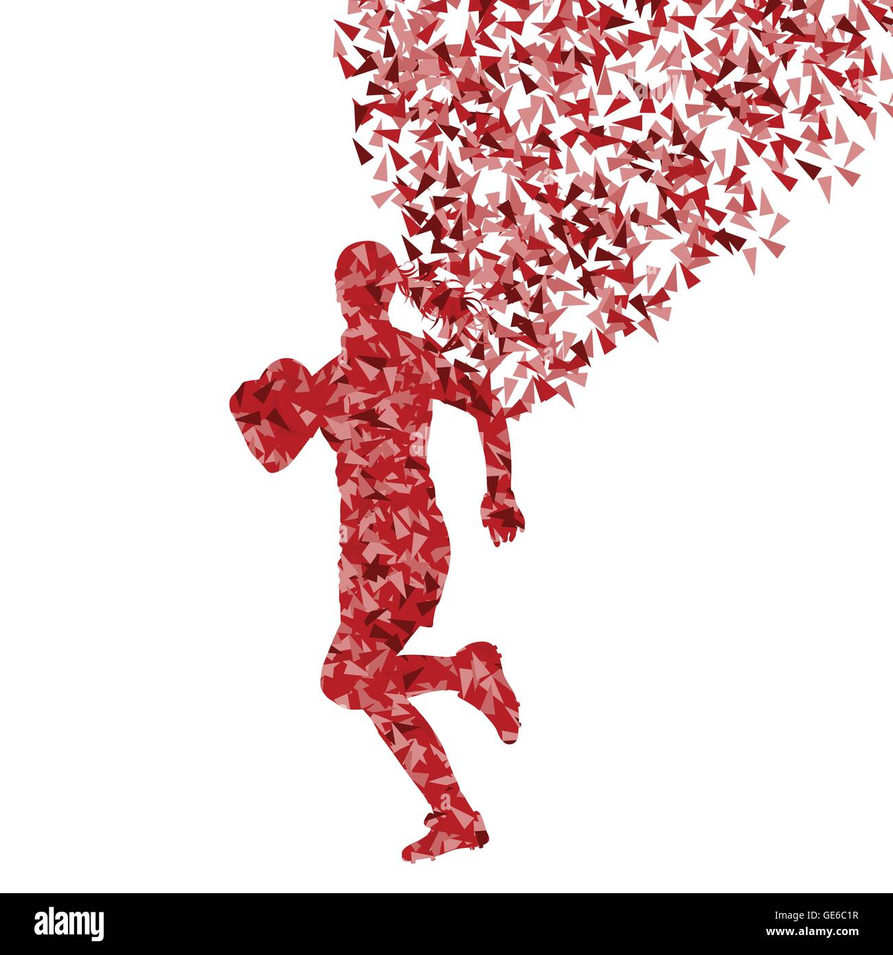 Rugby player woman silhouette vector background concept made of ...